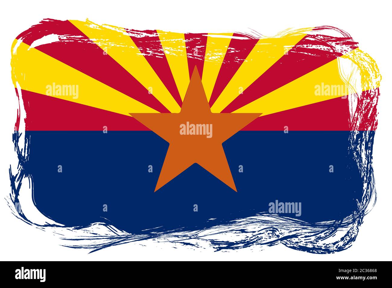 Arizona flag grunge hi-res stock photography and images - Alamy