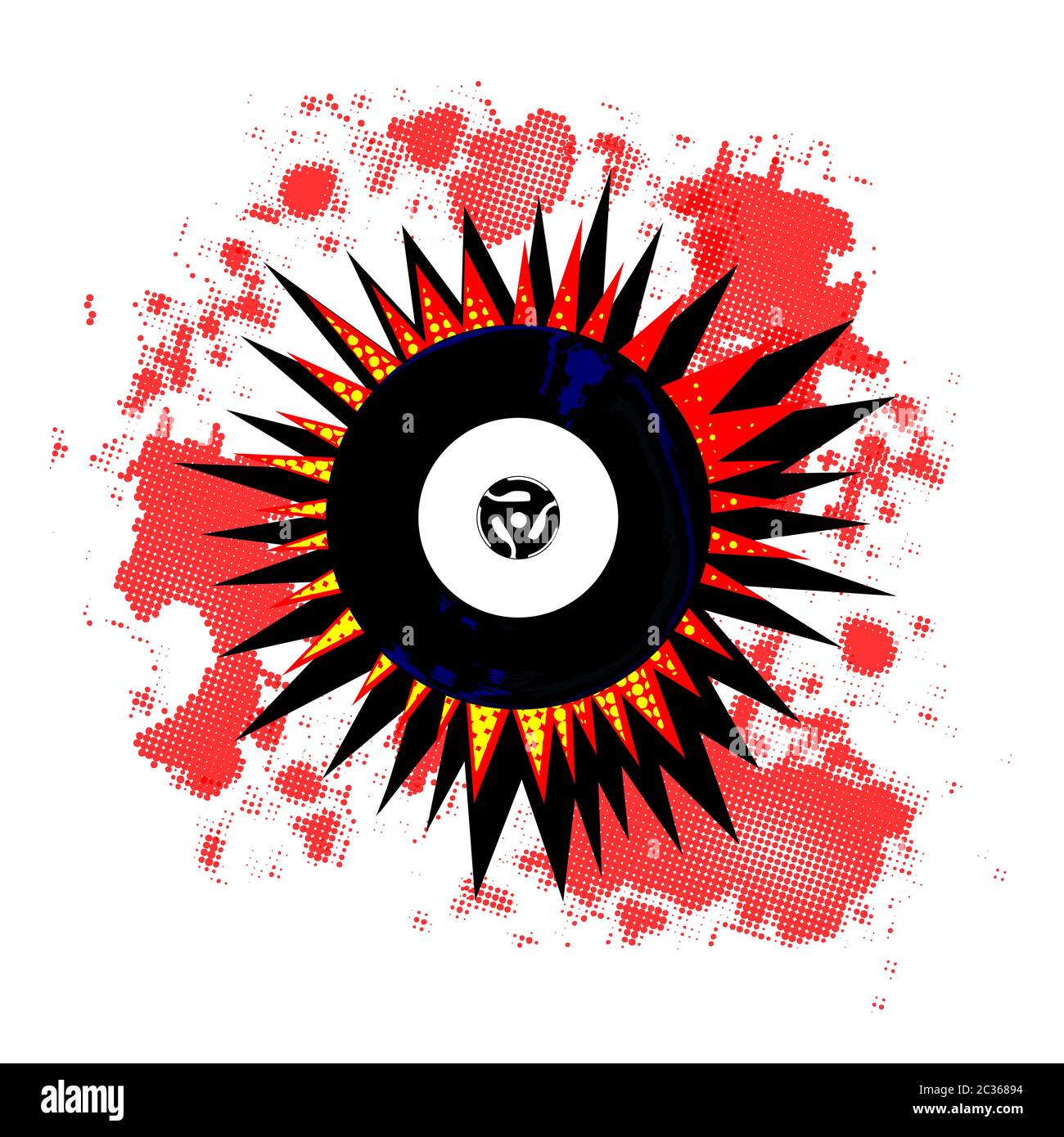 Cartoon vinyl record Cut Out Stock Images & Pictures - Alamy