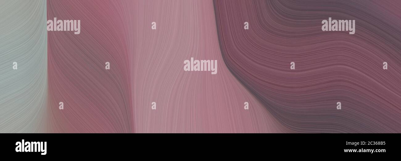 abstract surreal banner with old lavender, pastel brown and dark gray ...