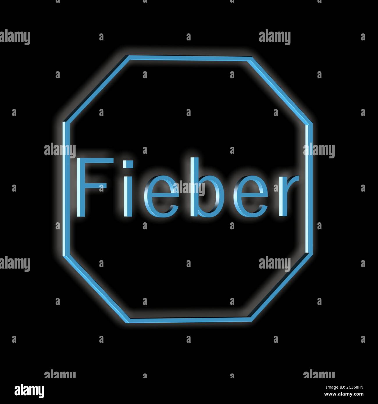 fever - Word or text as 3D illustration, 3D rendering Stock Photo - Alamy