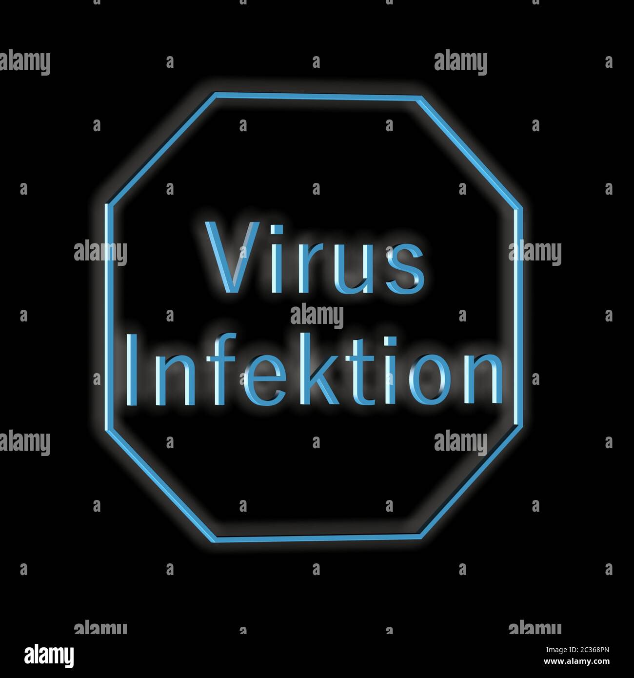 viral infection - Word or text as 3D illustration, 3D rendering Stock ...