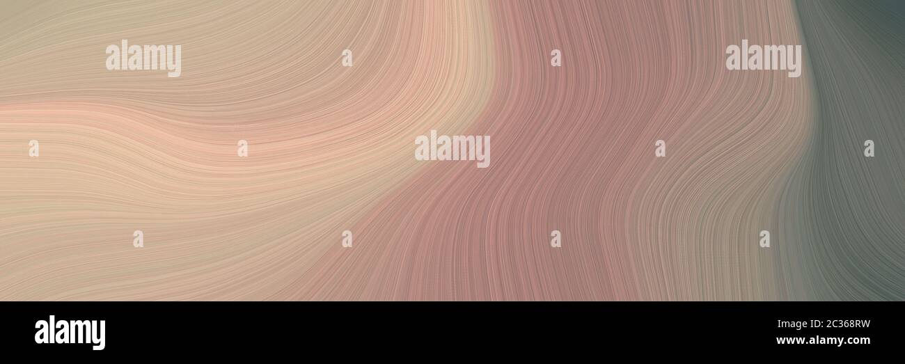 abstract flowing banner design with rosy brown, dim gray and gray gray ...