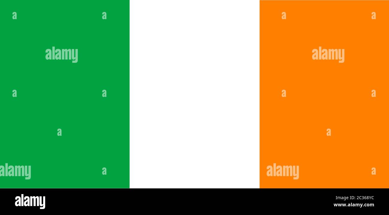 The Flag if Southern Ireland in the tri color tradition as a background ...