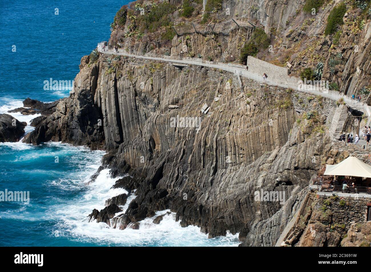 beautiful coastline in Cinque Terre, Liguria, Italy Stock Photo - Alamy