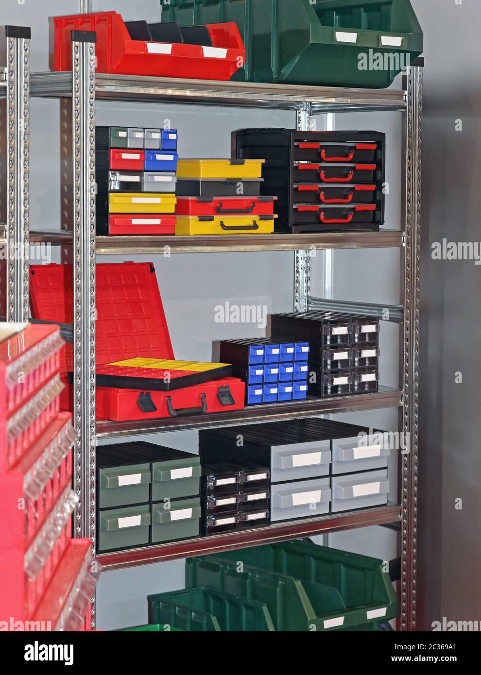 Workshop parts storage bins hi-res stock photography and images - Alamy