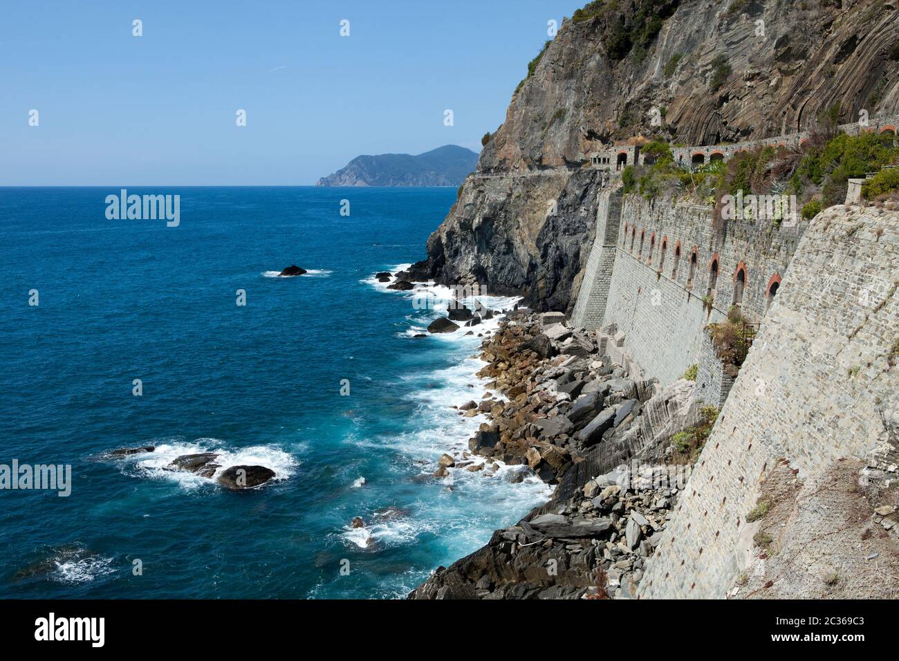 Cinque Terre - road of love. Liguria, Italy.One from most beautiful in ...