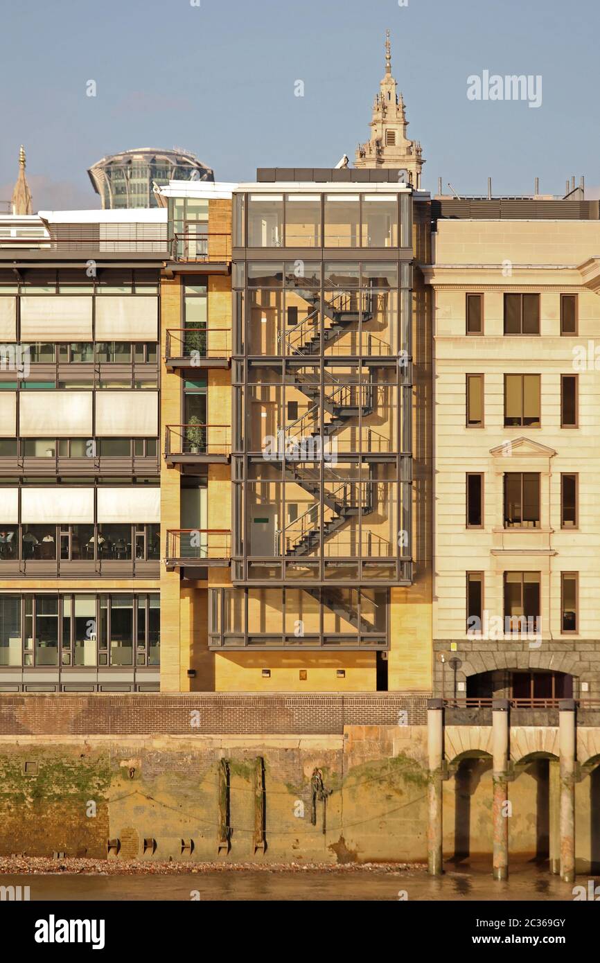 External Fire Escape Stairway at Back Side of Building Stock Photo - Alamy