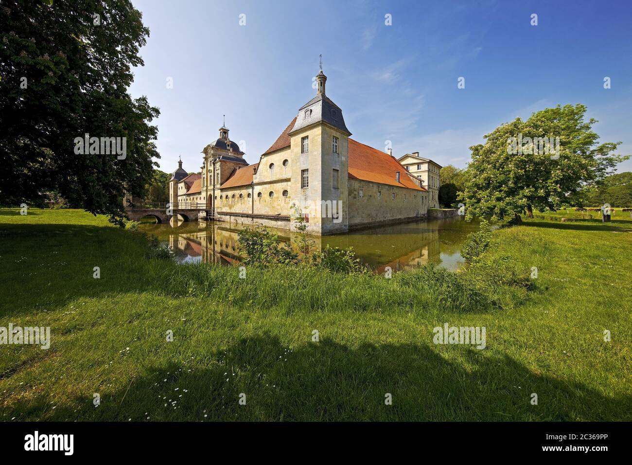 Haus Stapel, one of the largest moated castles in Westphalia, Havixbeck ...