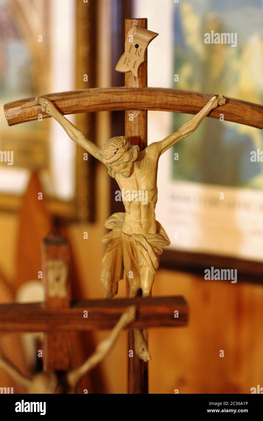Cross figure religion wall hi-res stock photography and images - Alamy