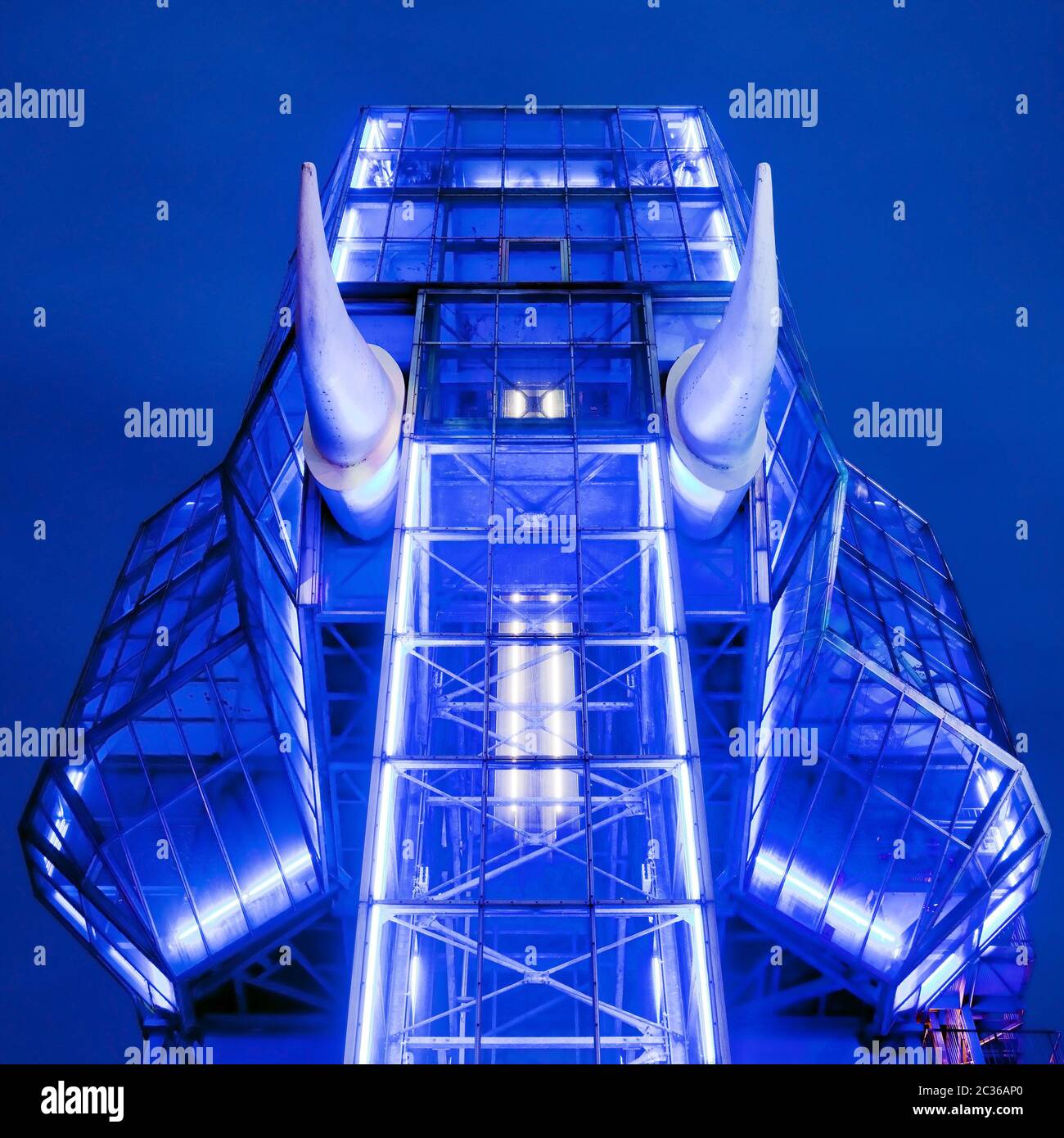 Half-timbered houses, the colors black, white and green, Radevormwald ...