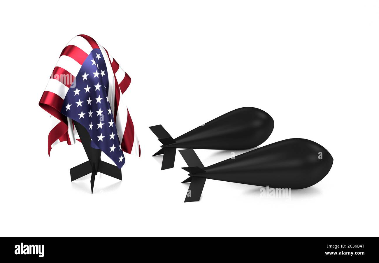 A bomb hidden under a USA flag. 3D rendering Stock Photo - Alamy