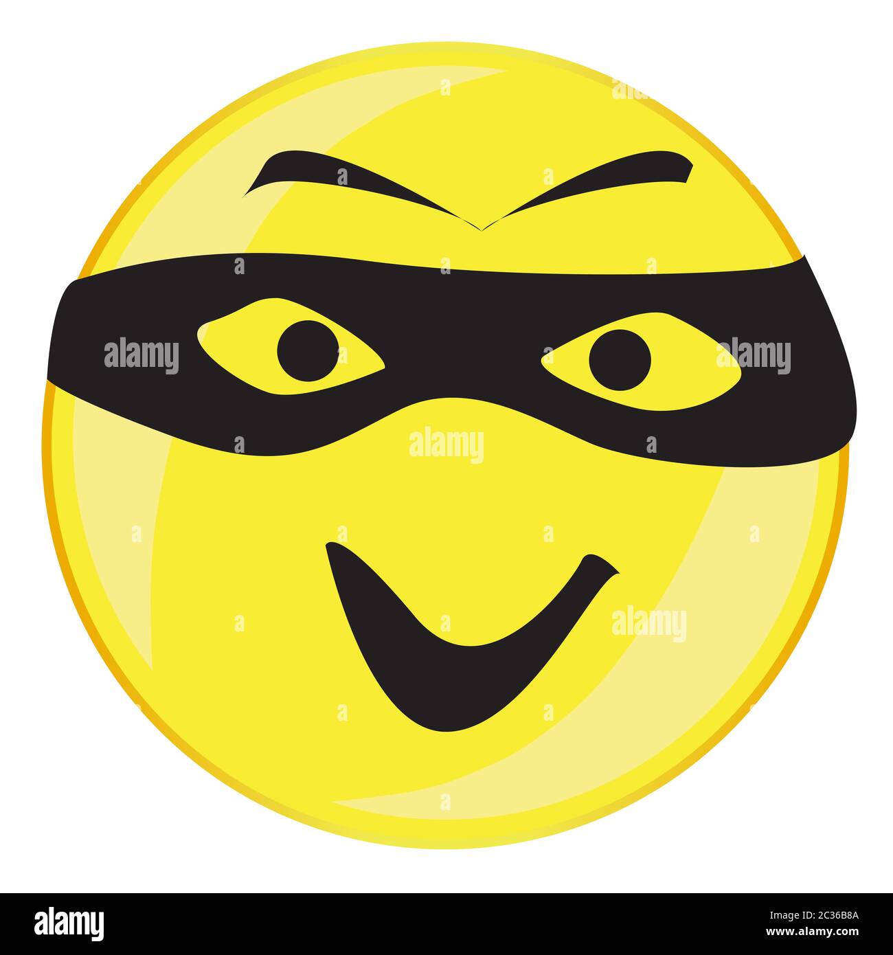 An robber smile face button isolated on a white background Stock Photo ...