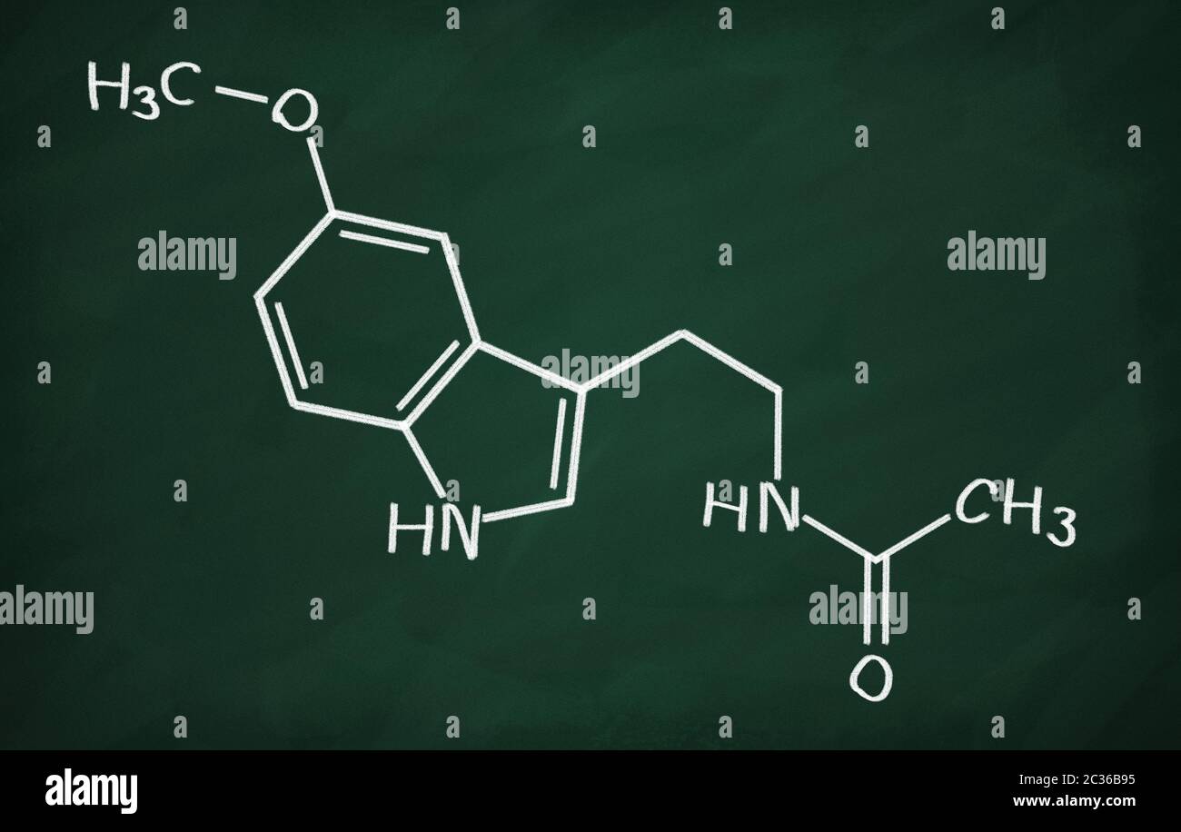 Chemical formula melatonin on hi-res stock photography and images - Alamy