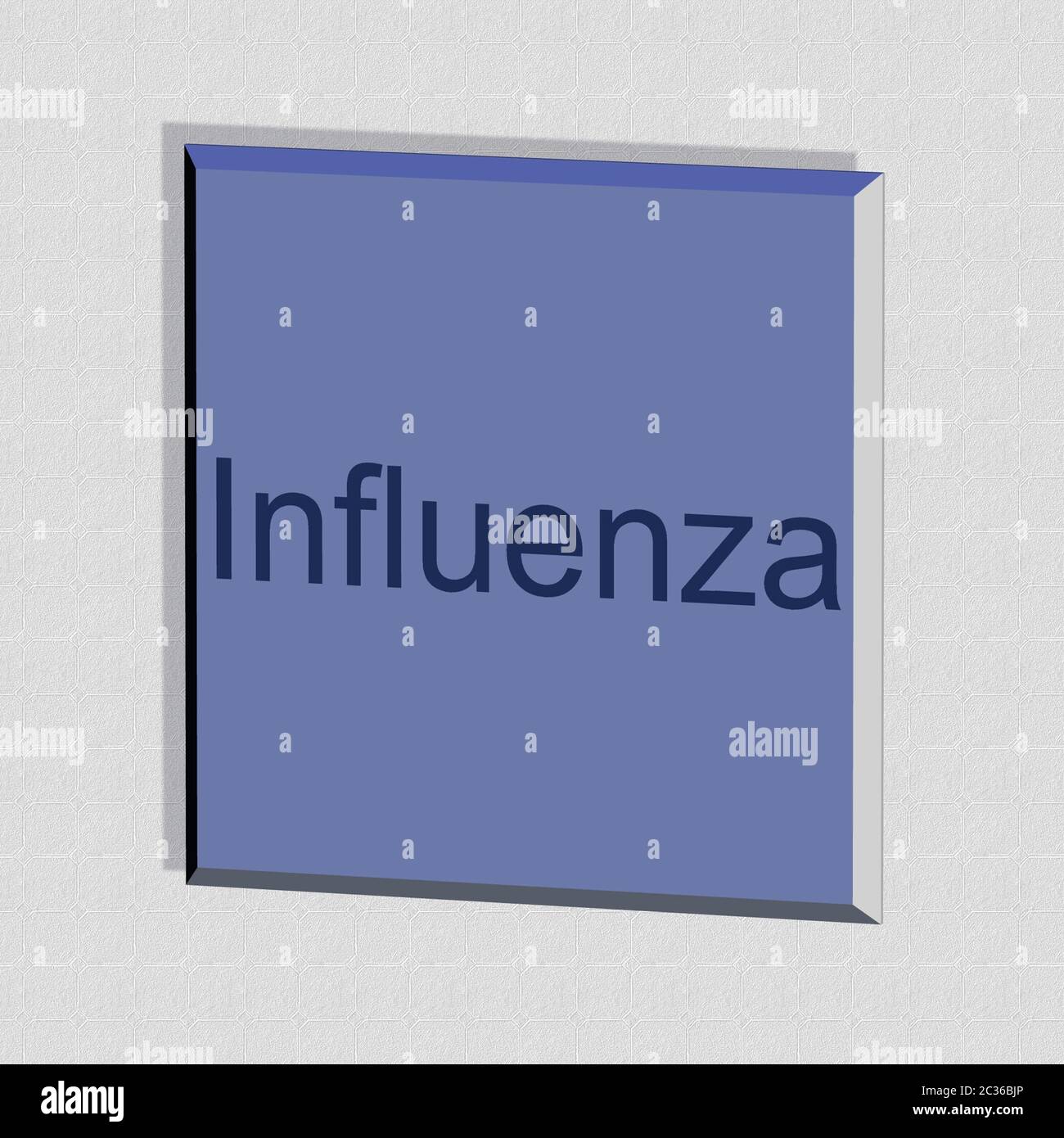 influenza - Word or text as 3D illustration, 3D rendering Stock Photo ...