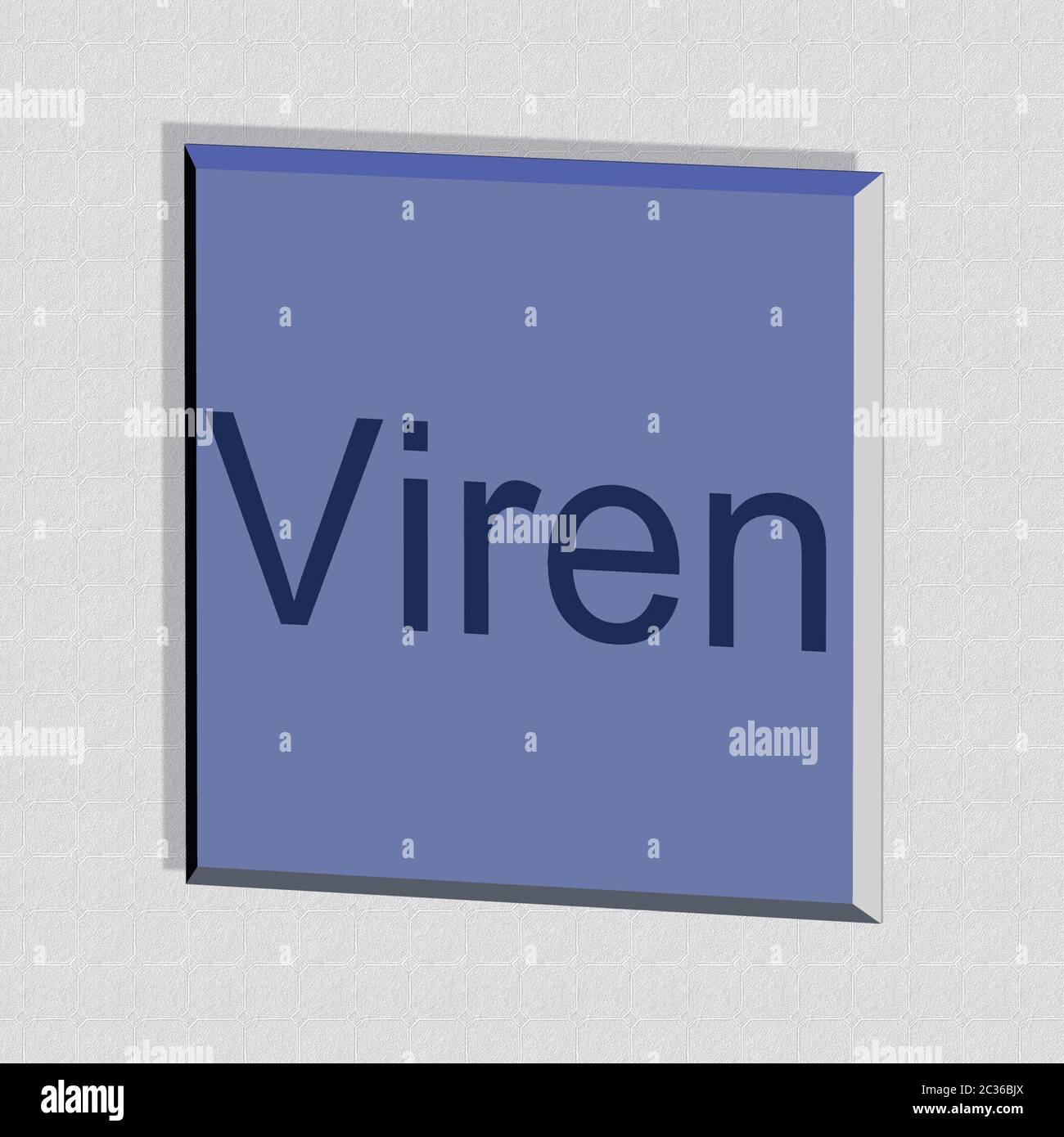 Viruses - Word or text as 3D illustration, 3D rendering Stock Photo - Alamy