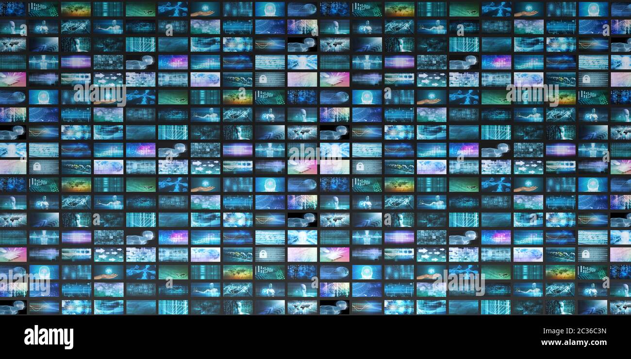 Digital Abstract Background with Multimedia Technology Art Stock Photo ...