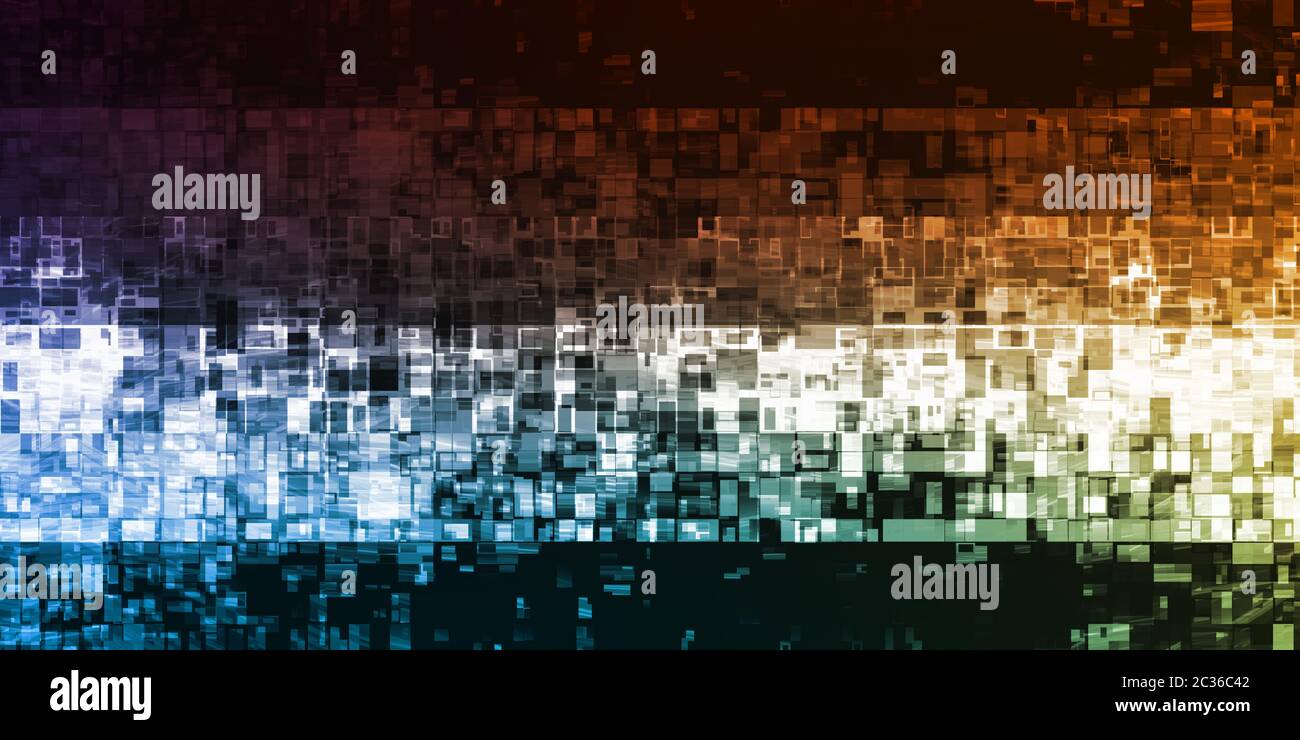 Technology Background as a Digital Abstract Art Stock Photo - Alamy