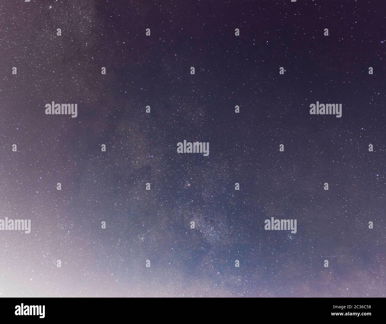 Milky Way in a Light-Polluted Night Sky Stock Photo - Alamy