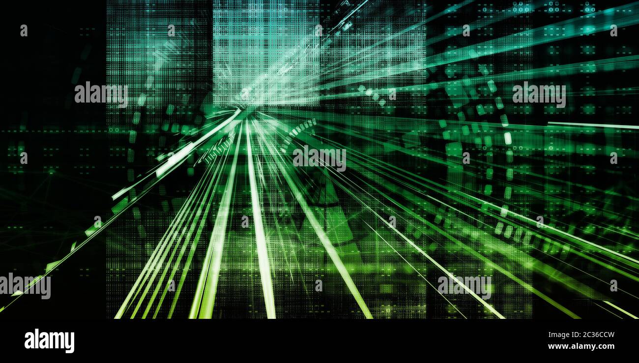 A Technology Industry Network As a Wallpaper Stock Photo - Alamy