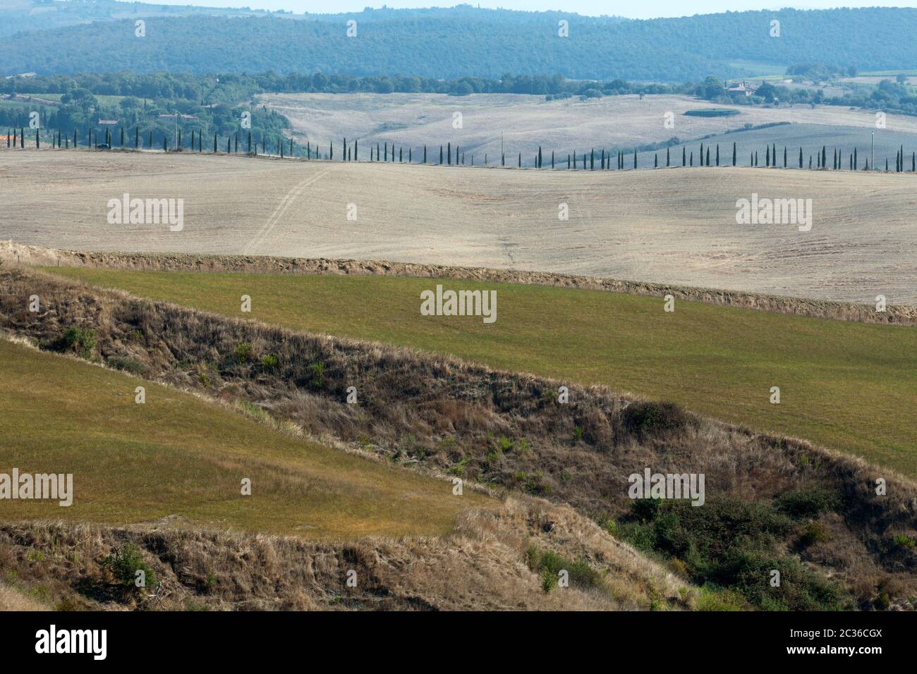 Crete Senesi - The landscape of the Tuscany. Italy Stock Photo - Alamy