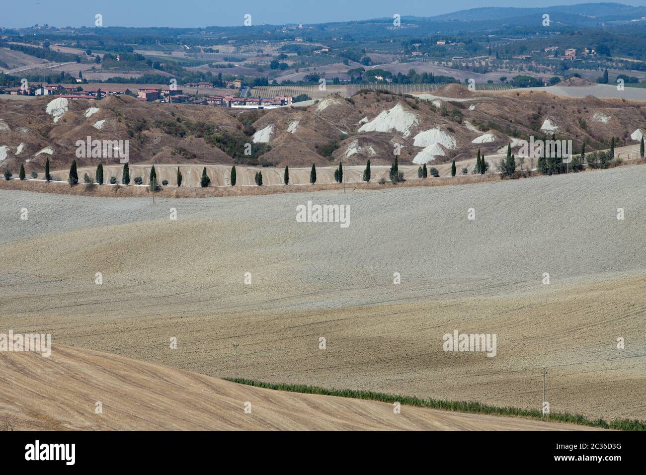 Crete Senesi - The landscape of the Tuscany. Italy Stock Photo - Alamy