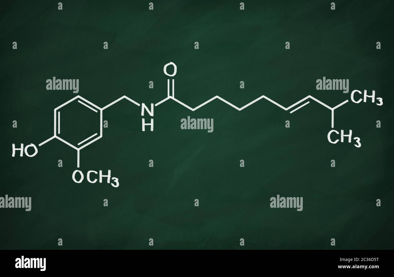 Capsaicin molecule hi-res stock photography and images - Alamy