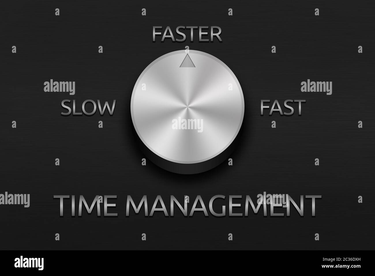 The time management handle on the metal plate Stock Photo - Alamy