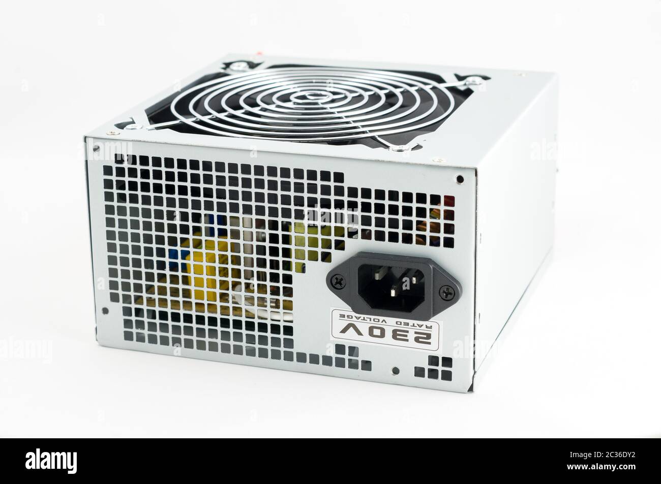Power supply unit isolated on white background Stock Photo - Alamy