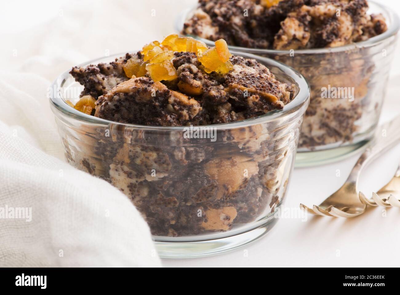 Traditional homemade Polish loaf with poppy seeds prepared for ...