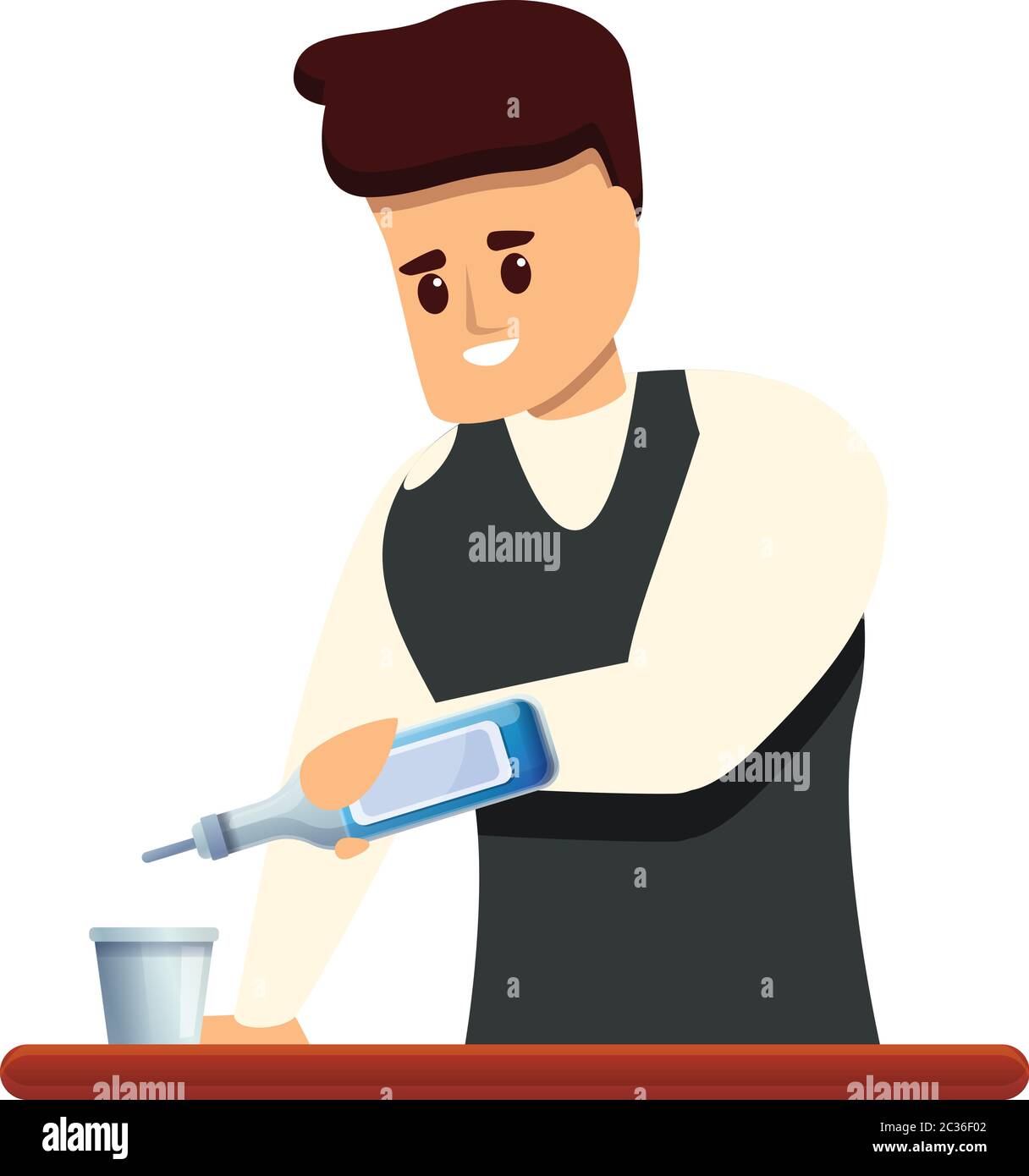 Bartender icon. Cartoon of bartender vector icon for web design ...