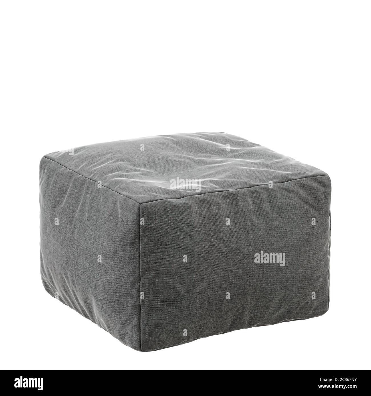 Square gray on a white background 3d Stock Photo - Alamy