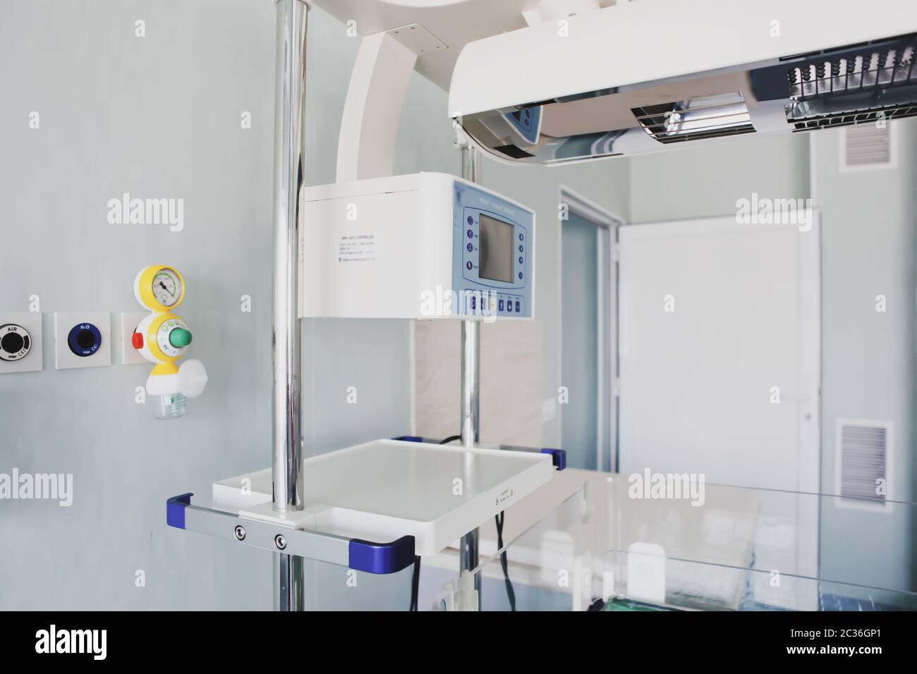 Image of medical ventilator. Hospital respiratory ventilation. Patient ...