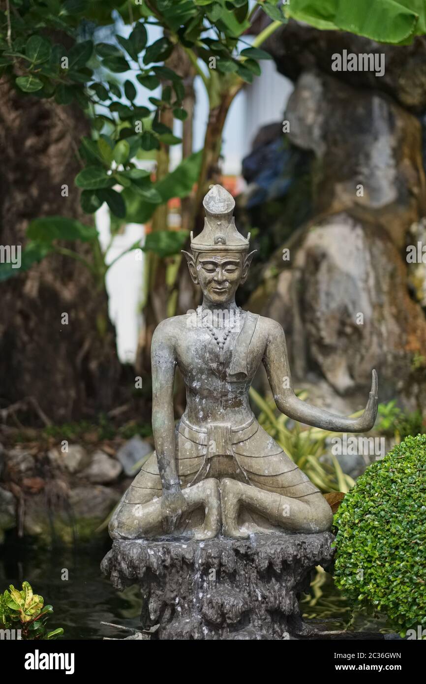 The statue of a Russi or (in Sanskrit) Rishi (a wise man, ascetic, yogi ...