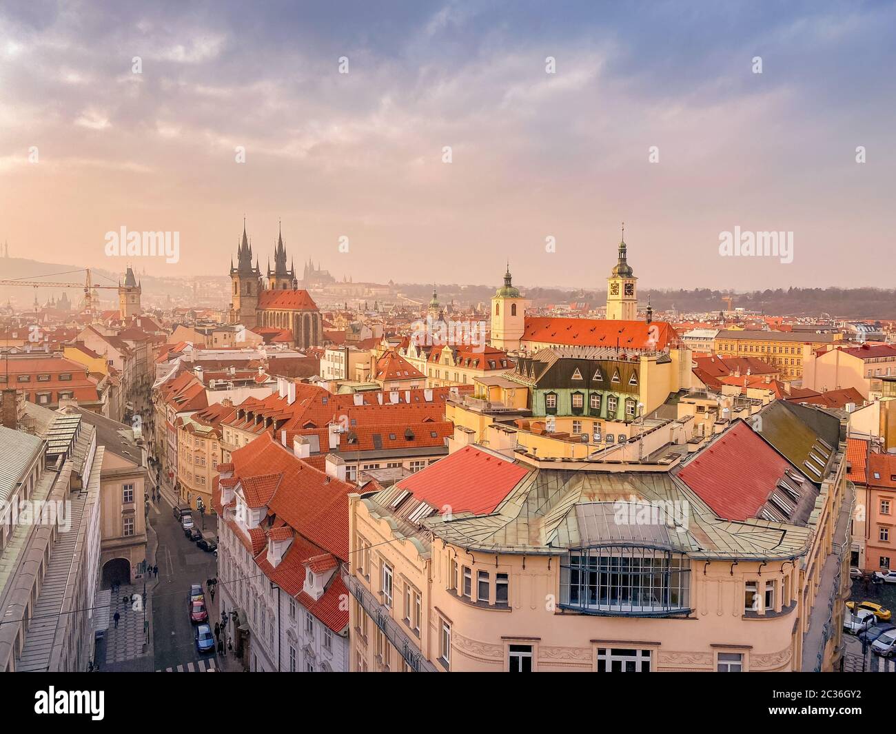 Prague from above Stock Photo - Alamy