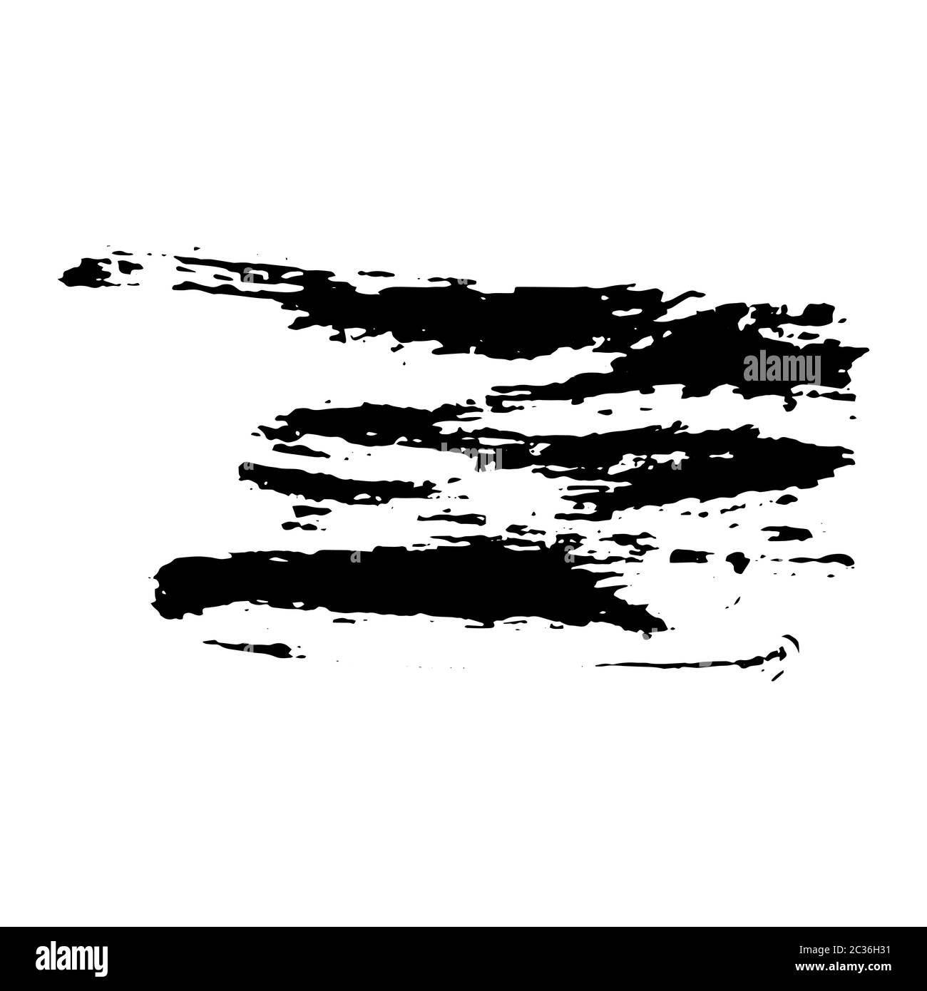 Ink black blot Abstract stain. Isolate on a white background Stock ...