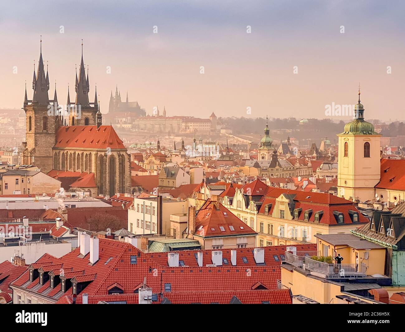 Prague from above Stock Photo - Alamy
