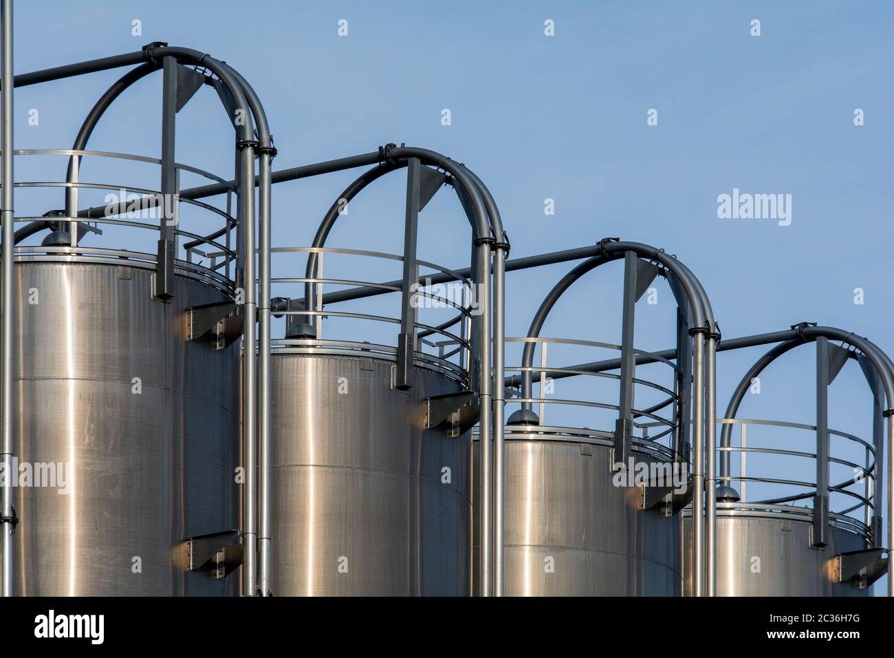 Steel container in sunlight Stock Photo - Alamy