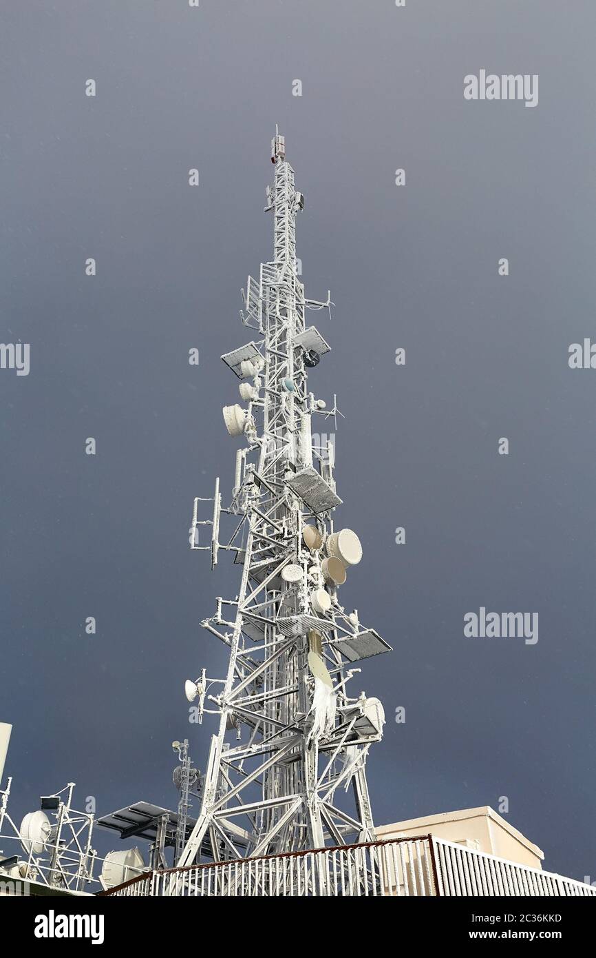 Frozen telecommunication tower hi-res stock photography and images - Alamy