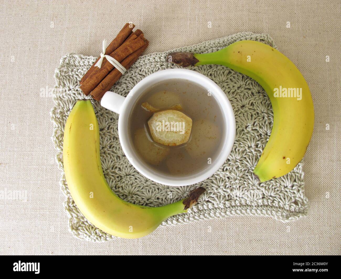 Banana peel tea, tea from organic bananas, banana peel and cinnamon ...