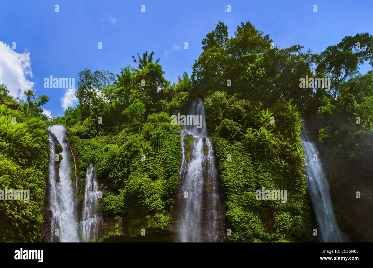 Sekumpul Waterfall - Bali island Indonesia Stock Photo - Alamy