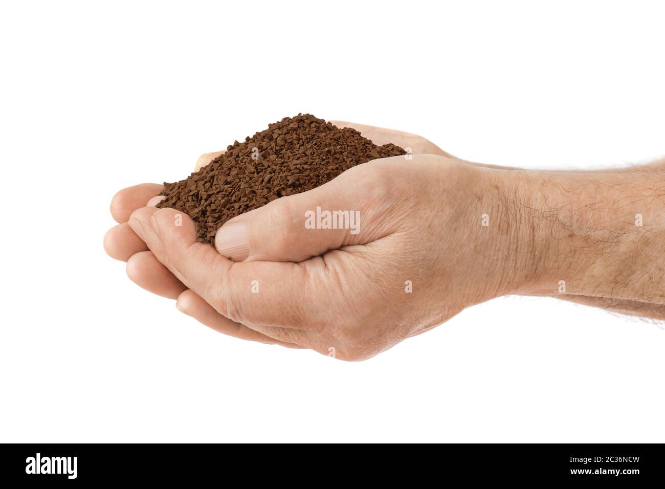 Old man hands and land Stock Photo - Alamy