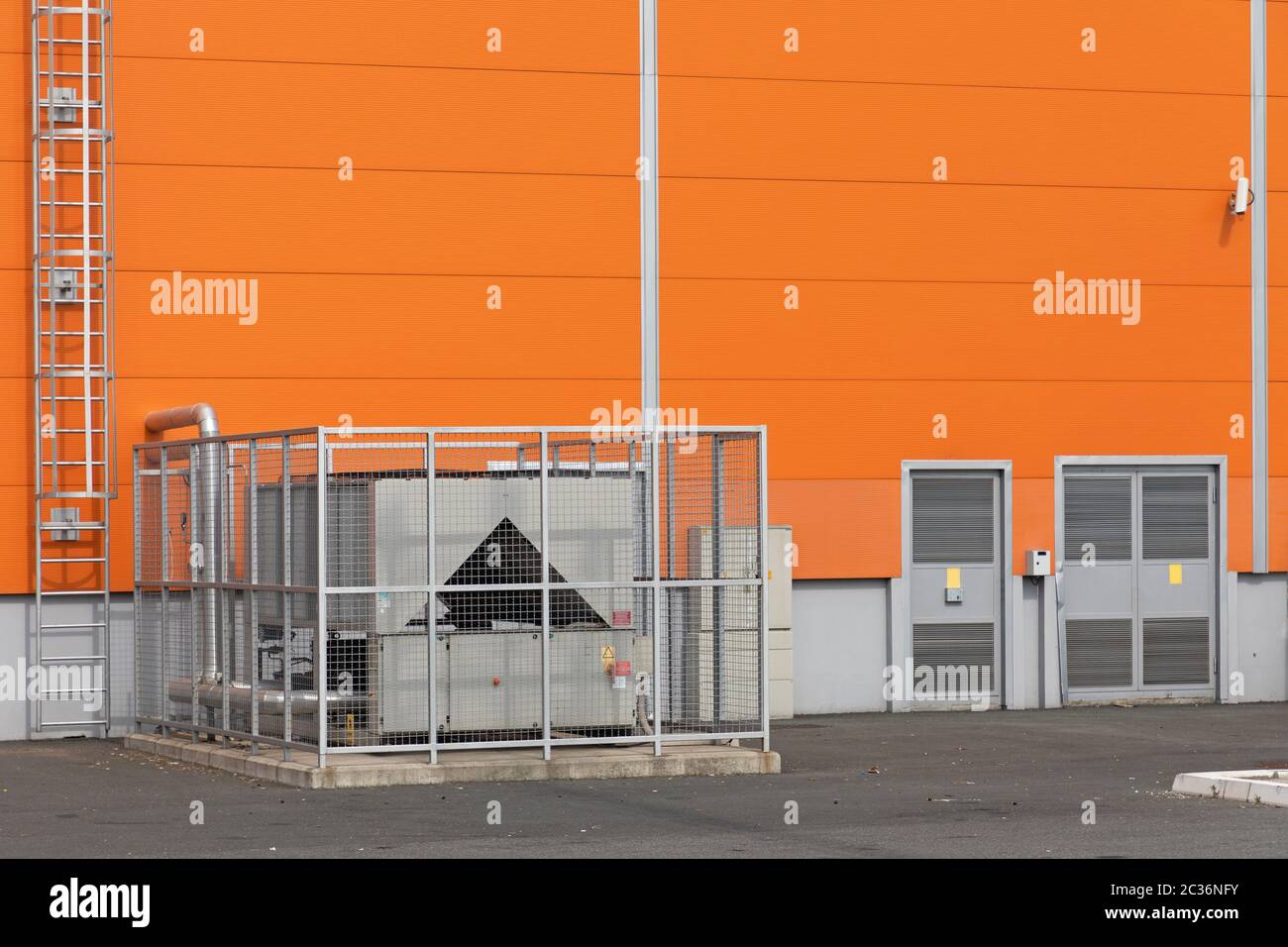 Air Conditioner and Power Unit at Warehouse Stock Photo - Alamy