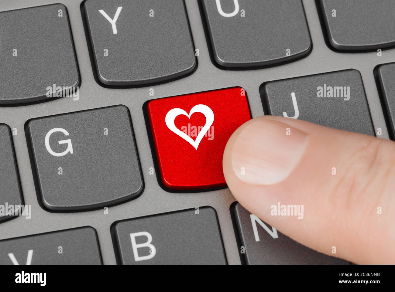 Love button key keyboard hi-res stock photography and images - Alamy