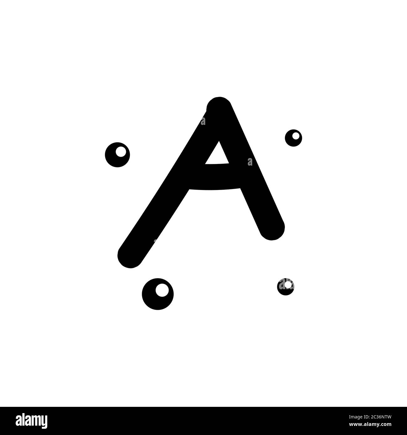 A hand drawn alphabet vector design template illustration Stock Vector ...