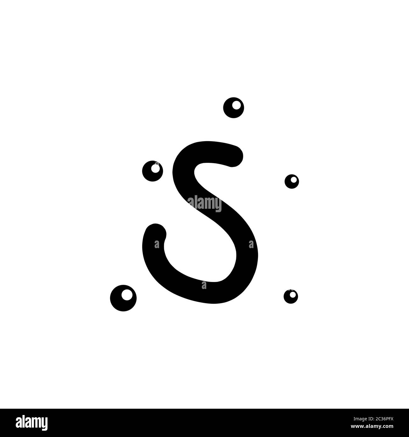 S hand drawn alphabet vector design template illustration Stock Vector ...