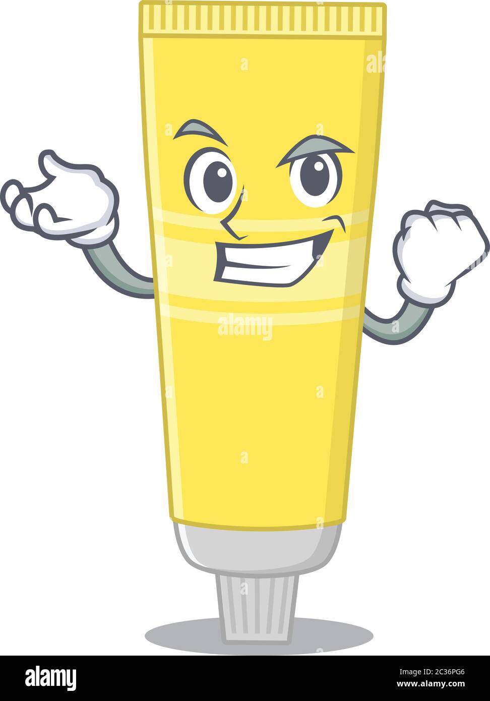 A caricature design concept of hair dye with happy face Stock Vector ...
