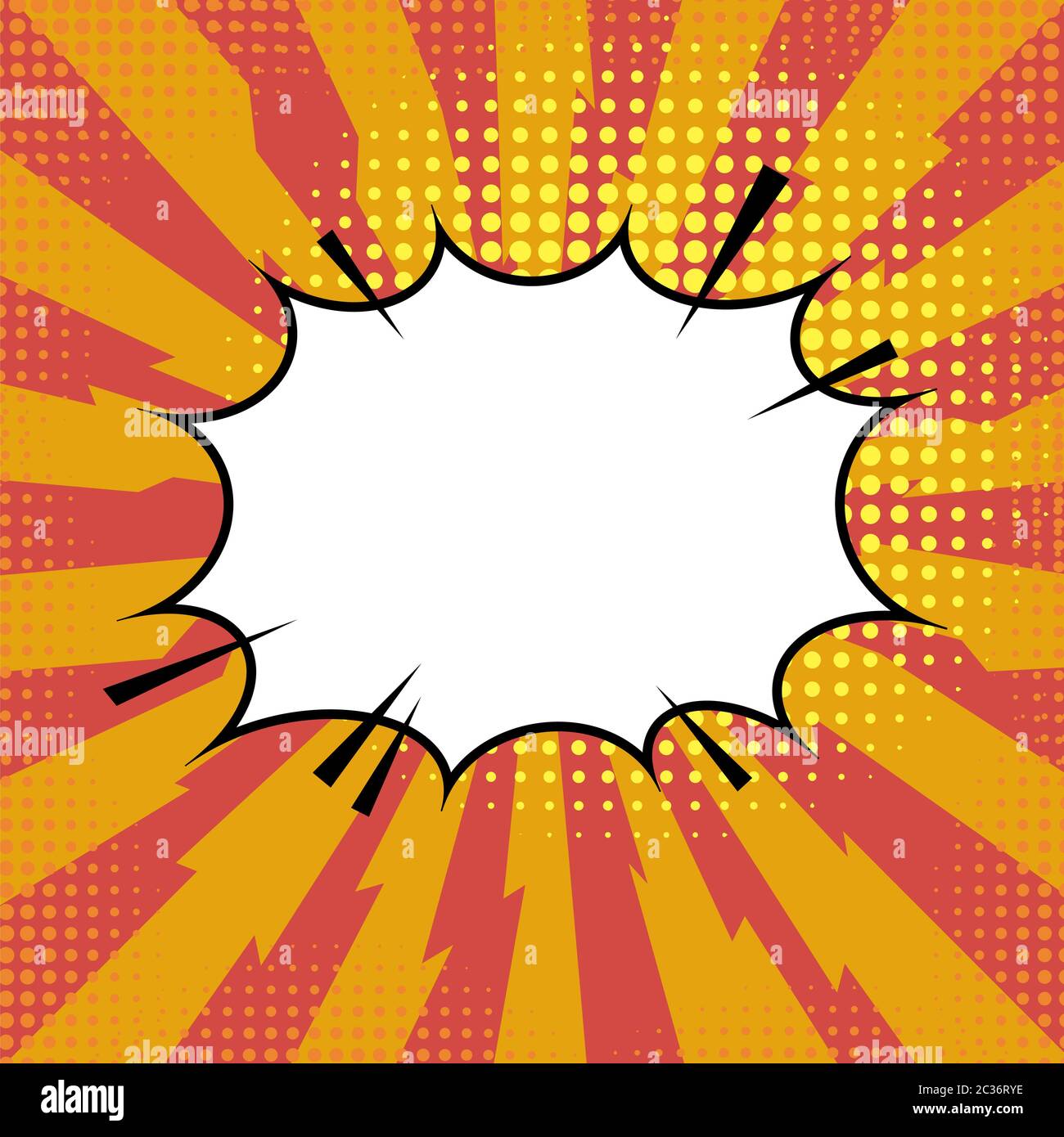 Comics Book Background. Colorful Halftone Pattern. Cartoon Speech ...