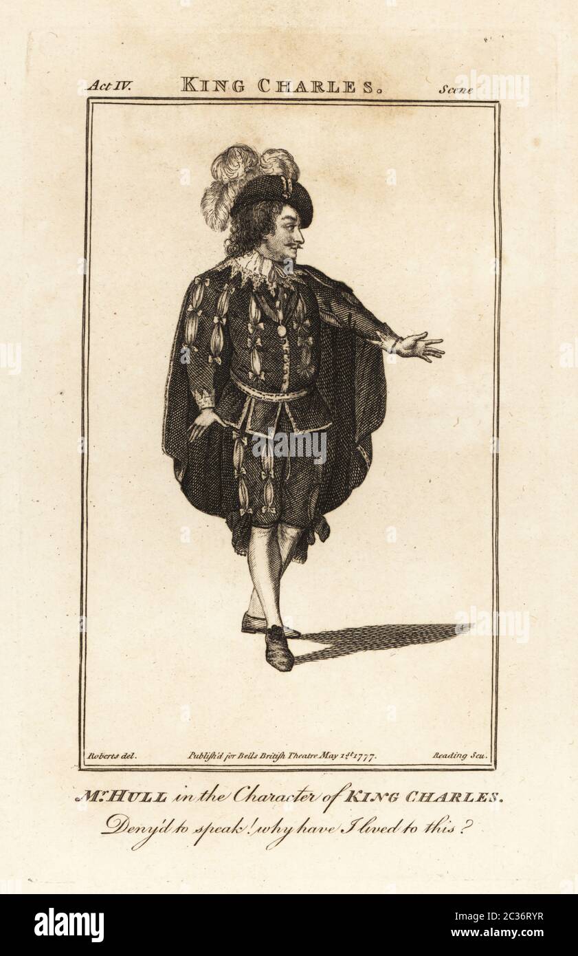 Mr. Thomas Hull in the character of King Charles in William Havard’s ...