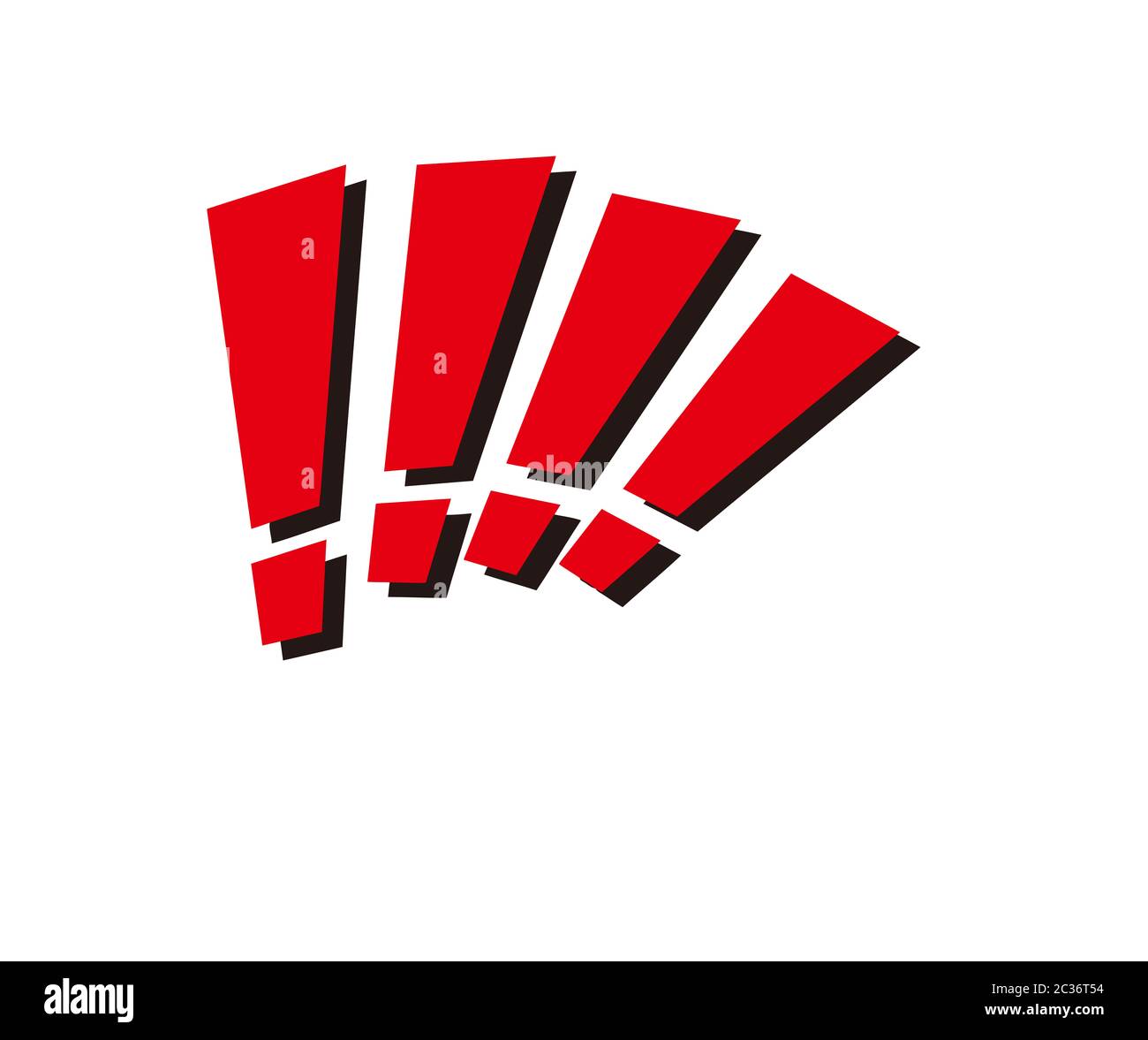 red exclamation sign advice illustration Stock Photo - Alamy