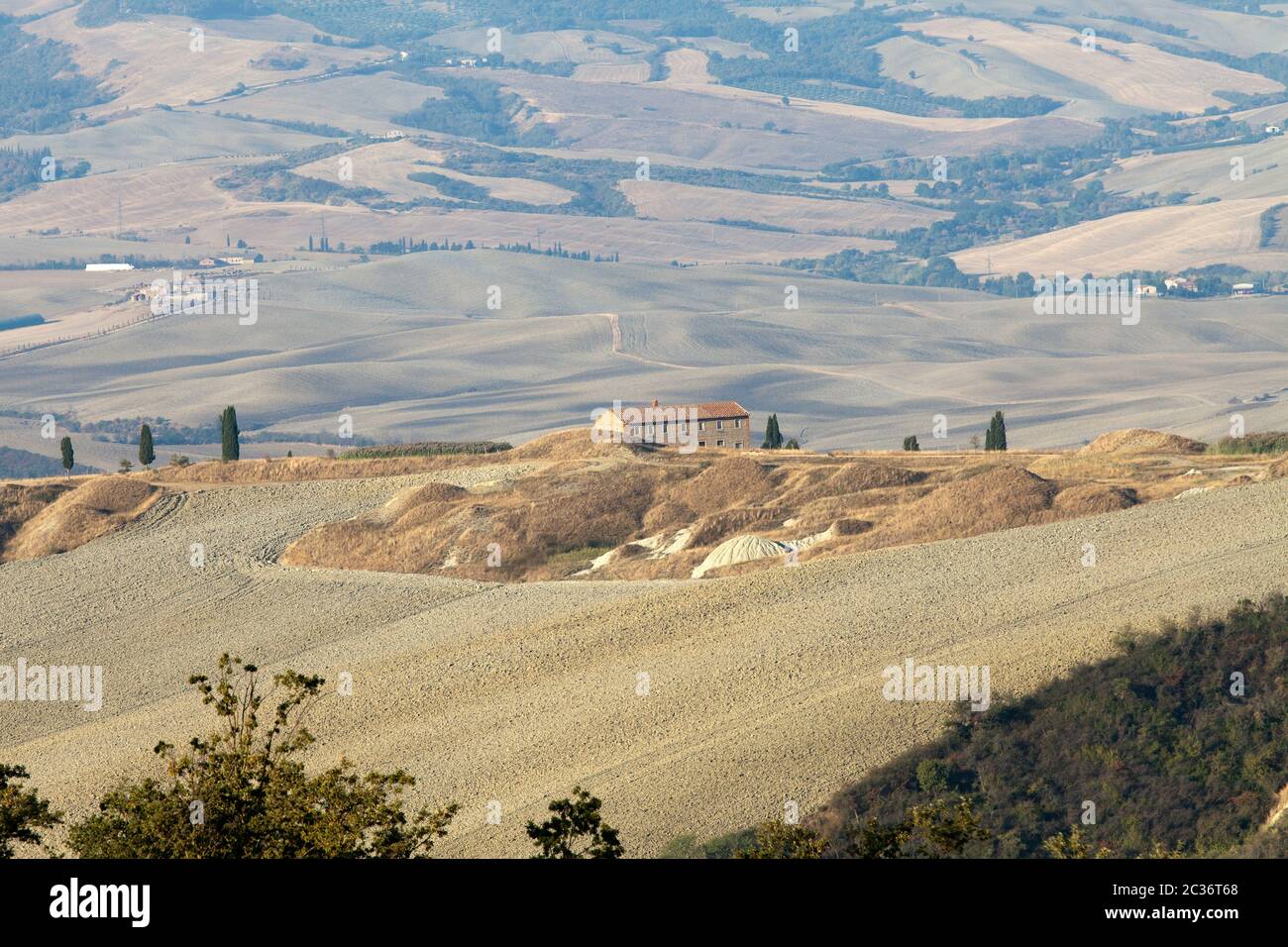 The landscape of the Tuscany. Italy Stock Photo - Alamy